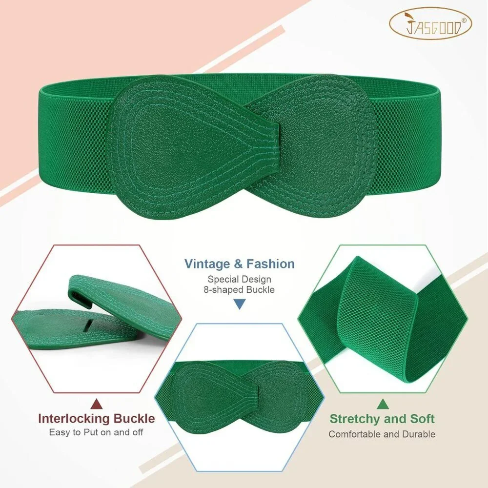 Accessories | Women Stretchy Belts For Dress Vintage Wide Elastic Waist ...